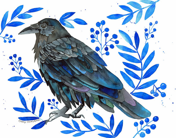 Print - Blue – Dancing Raven Designs